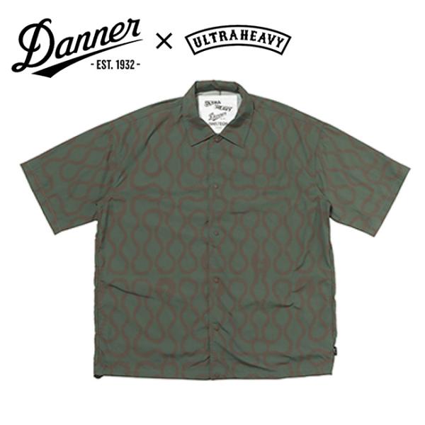 DANNER×ULTRA HEAVY×SHELTECH ダナー×ウルトラヘビー×シェルテック PINS PT SNAP SHIRTS ピンズPTスナップシャツ 25SS-UH04 【 コラボ トップス 半袖 開襟シャツ アウトドア 】