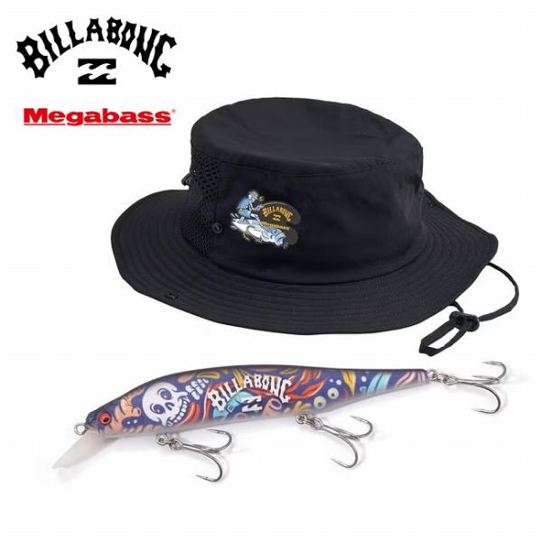 BILLABONG×MEGABASS ビラボン×メガバス Utility Hat X-80 MAGNUM ユーティリティハットX-80MAGNUM BG01A984 【 帽子 日除け コラボ UVカット 通気 サンシェード ルアー キャンプ...
