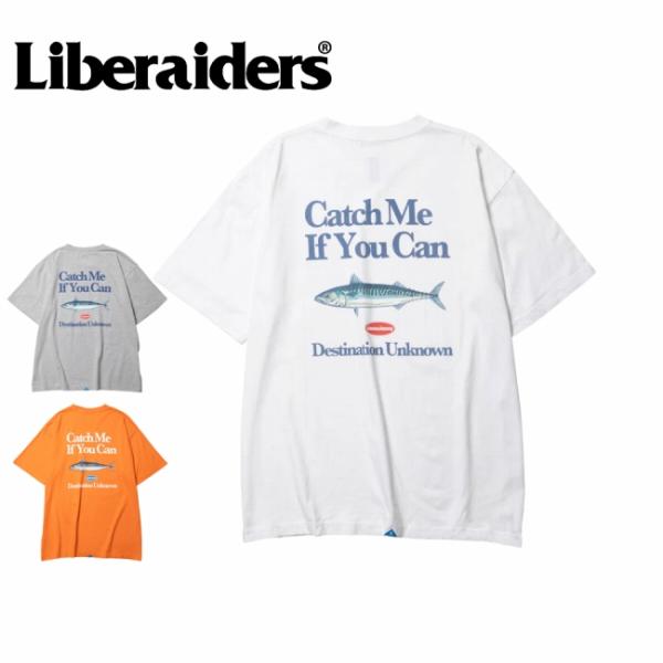 Liberaiders リベレイダース CATCH ME IF YOU CAN TEE キャッチミーイフユーキャンティー 736192601 【 トップス Tシャツ 半袖 ショートスリーブ コットン 綿 キャンプ アウトドア 】