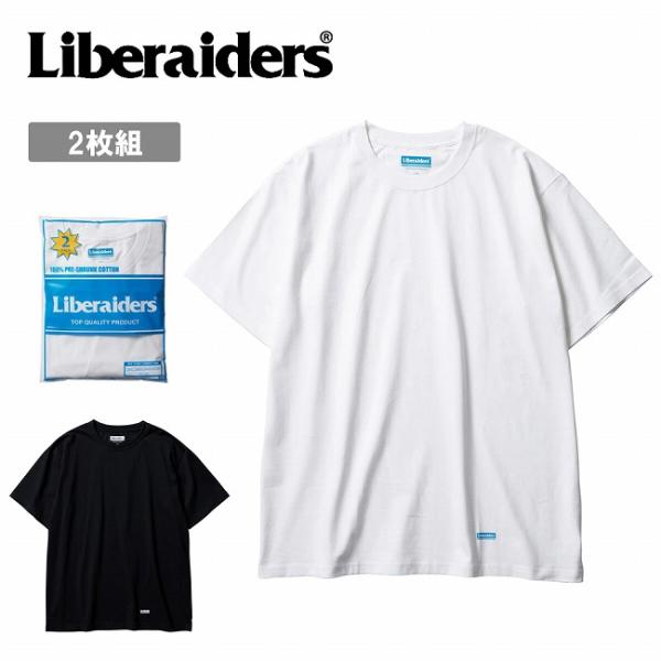 Liberaiders リベレイダース 2-PACK TEE 2-パックティー 736282601 【 トップス Tシャツ 2枚組 パックT  半袖 ショートスリーブ コットン 綿 キャンプ アウトドア 】【メール便・代引不可】
