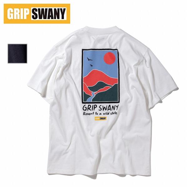 GRIP SWANY グリップスワニー SUNSET PRINT TEE サンセットプリントティー GSMCT0012 【 トップス 半袖 Tシャツ コットン アウトドア 】【メール便・代引不可】