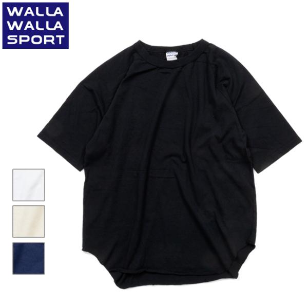 WALLA WALLA SPORT ワラワラスポーツ 1/2 Loose Baseball Tee 1/2ルーズベースボールティー 030225-SR 【 トップス 半袖 Tシャツ コットン 綿100% アウトドア 】【メール便・代引不可】