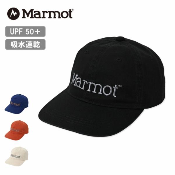 Marmot マーモット Big Logo Cap ビッグロゴキャップ MTSS26UHG204 【 帽子 日除け UVカット 吸汗 速乾 キャンプ アウトドア 】