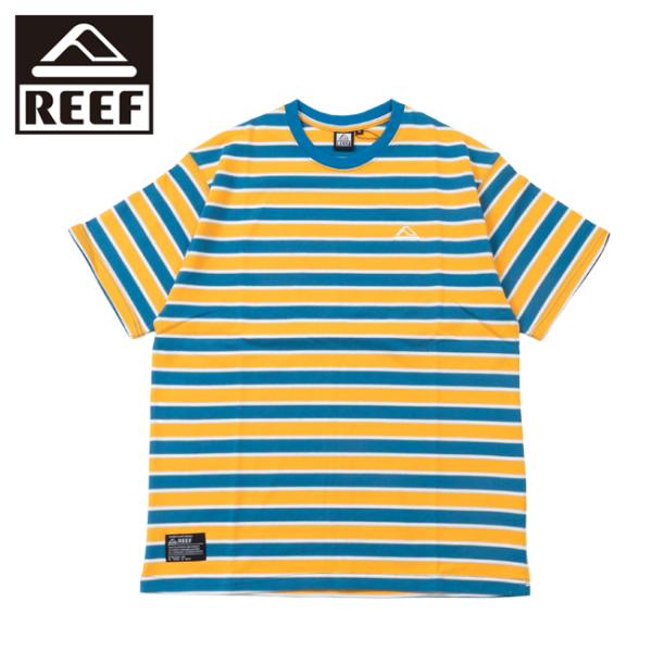 REEF リーフ MULTI BOARDER S/S TEE マルチボーダーショートスリーブティー Yellow RFTEM2509 【 トップス 半袖 Tシャツ アウトドア 】【メール便・代引不可】