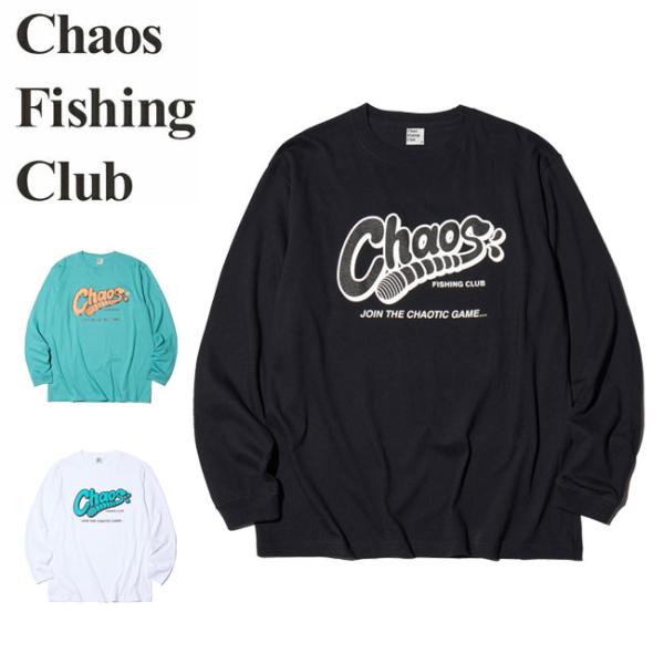 Chaos Fishing Club カオスフィッシングクラブ ワームロゴ T-Shirt L/S Tシャツロングスリーブ CFC-25AW-CUT07 【 トップス 長袖 ロンT キャンプ アウトドア 】