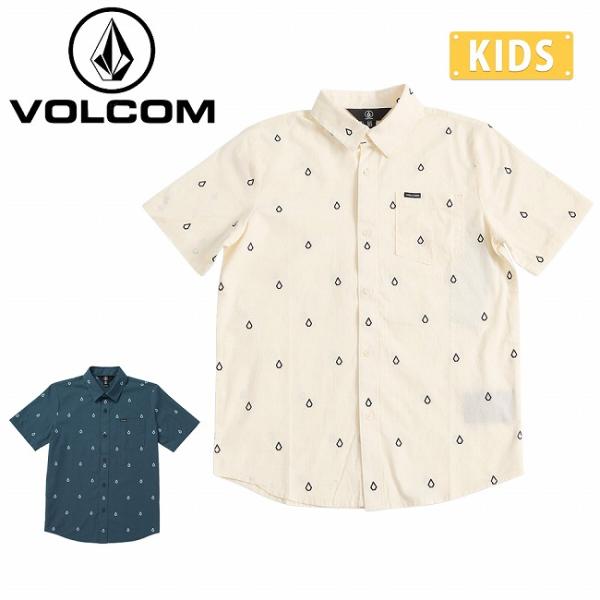 VOLCOM ボルコム Big Boys Patterson Short Sleeve Woven Shirt ビッグボーイズパターソンショートスリーブウーブンシャツ C0402302 【 キッズ 子ども トップス 半袖 クラシックフィット...