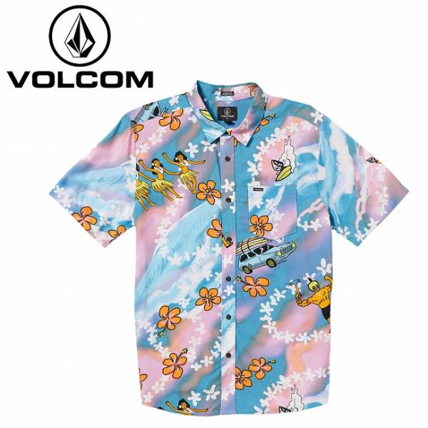 VOLCOM ボルコム Featured Artist Drew Toonz Woven Short Sleeve フィーチャードアーティストドリュートゥーンズウーブンショートスリーブ BYB A04125H0 【 トップス 半袖 開襟シャ...