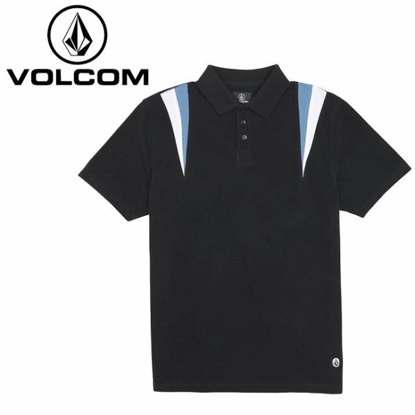 VOLCOM ボルコム Dagger Polo Short Sleeve Shirt ダガーポロショートスリーブシャツ BLK A0142401 【 トップス 半袖 Tシャツ クラシックフィット アウトドア 綿 コットン 】【メール便・代引不可】