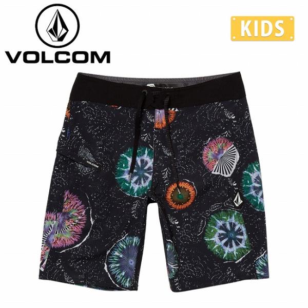 VOLCOM ボルコム Big Boys Coral Morph Trunks ビッグボーイズコーラルモーフトランクス BLK C0812107 【 キッズ 子ども ボトムス ショートパンツ 短パン 半パン アウトドア コラボ 】【メール便...