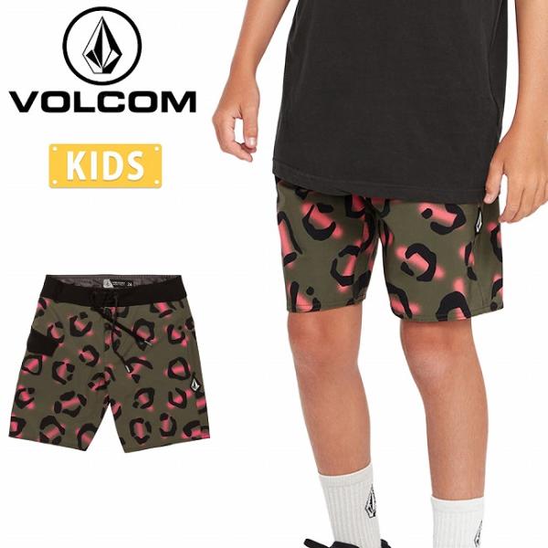 VOLCOM ボルコム Big Boys Stone Party Animals Mod-Tech Trunks ビッグボーイズストーンパーティーアニマルズモッドテックトランクス MIL C0822330 【 キッズ 子ども ボトムス ショ...