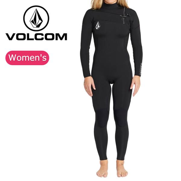 VOLCOM ボルコム Womens Modulator 3/2mm Long Sleeve Chest Zip Fullsuit ウィメンズモジュレーター3/2mmロングスリーブチェストジップフルスーツ BLK O9512304 【 レデ...