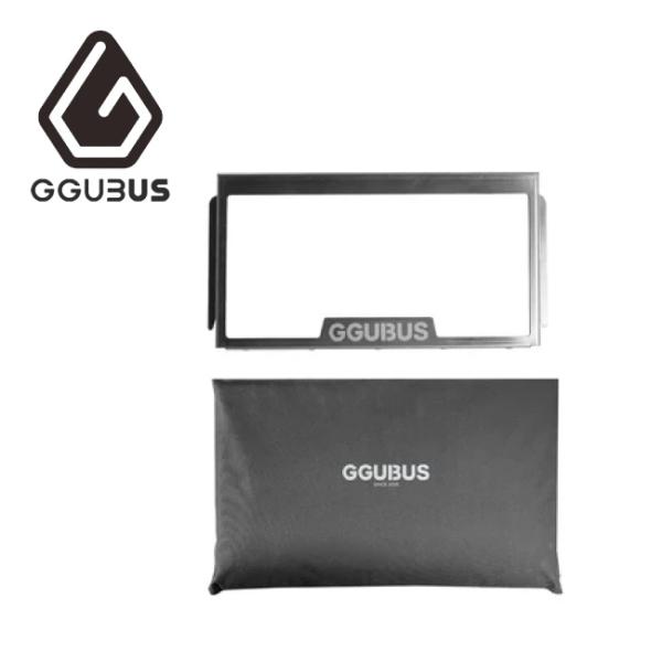 GGUBUS クバス Full Stainless Dual Stove専用ガラスパネル(XL) 【 オプション 焚火 BBQ バーベキュー キャンプ アウトドア パーツ 】