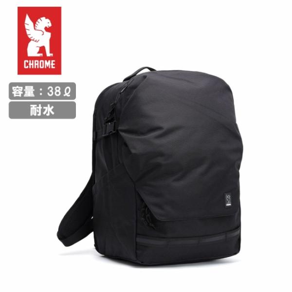 CHROME クローム Extlek 38L Backpack エクストレック38Lバックパック Black BJ006BK 【 カバン リュック 耐久 耐水 PC収納 靴収納 通勤 通学 アウトドア 】