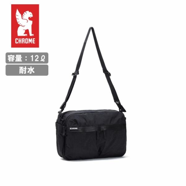 CHROME クローム Pac Shoulder 12L パックショルダー12L Black Crinkle BJ011BCNL 【 カバン ショルダーバッグ 肩掛け 斜め掛け 耐水 通勤 通学 アウトドア 】