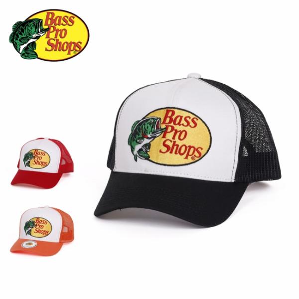 Bass Pro Shops バスプロショップス BPS Embroidered Logo Mesh Back Cap BPSエンブロイダードロゴメッシュバックキャップ 【 帽子 日除け 釣り サイズ調整 スナップバック キャンプ アウトドア 】