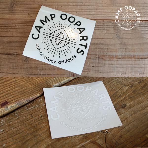 CAMP OOPARTS キャンプオーパーツ ステッカー φ130ｍｍ 【オーパーツロゴ/シール/車/小物】【メール便・代引不可】