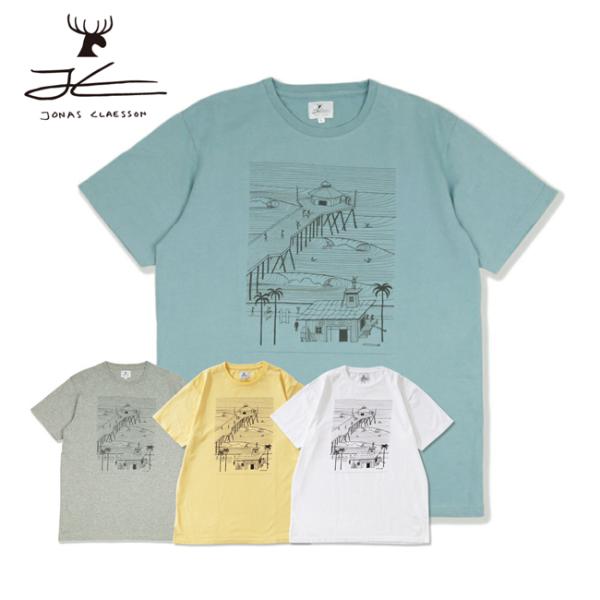 JONAS CLAESSON ジョナスクレアッソン Pier Sports ピアスポーツ 18SS-M-BT-021-HY/E-021 【Tシャツ/半袖/トップス】【メール便・代引不可】