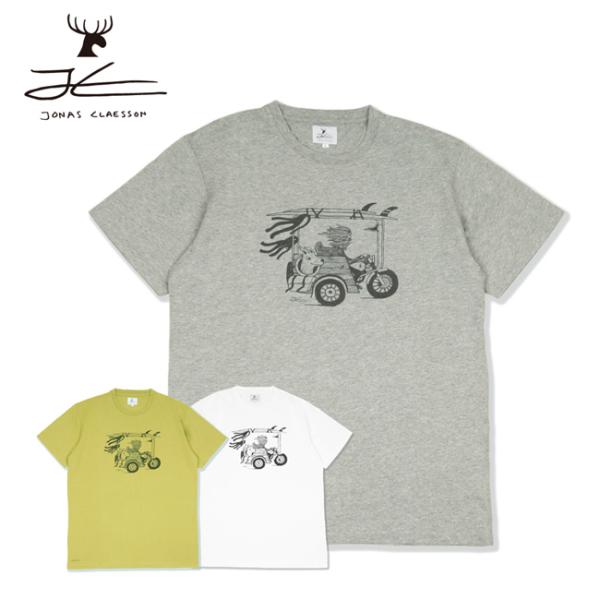 JONAS CLAESSON ジョナスクレアッソン On The Road Again オンザロードアゲイン 18SS-M-BT-020-HY/E-020 【Tシャツ/半袖/トップス】【メール便・代引不可】