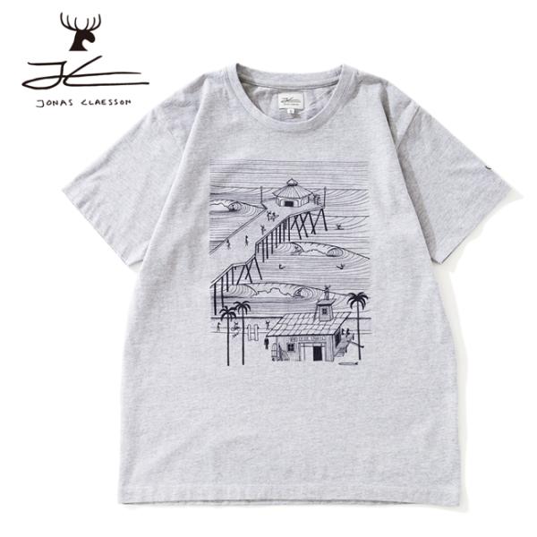 JONAS CLAESSON ジョナスクレアッソン Pier Surfing Tee ピアサーフィンティー JC-215 【Tシャツ/半袖/トップス】【メール便・代引不可】