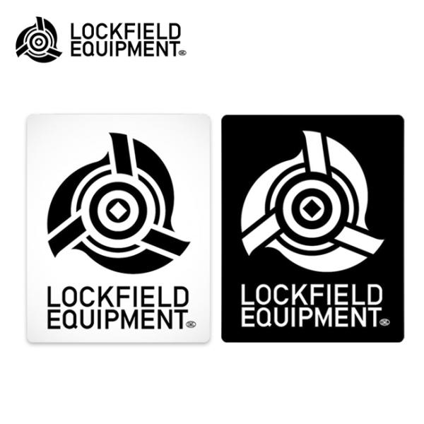 LOCKFIELD EQUIPMENT ロックフィールドイクイップメント ミルロゴステッカー PART#20-SRN-000-LFE 【シール/雑貨/カスタム/アウトドア】【メール便・代引不可】