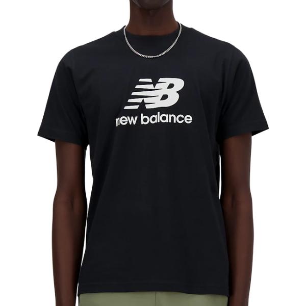 New Balance ニューバランス New Balance Stacked Logo ショートスリーブTシャツ BK MT41502 【 トップス 半袖 綿100% コットン スポーツ アウトドア 】【メール便・代引不可】【 SS250...