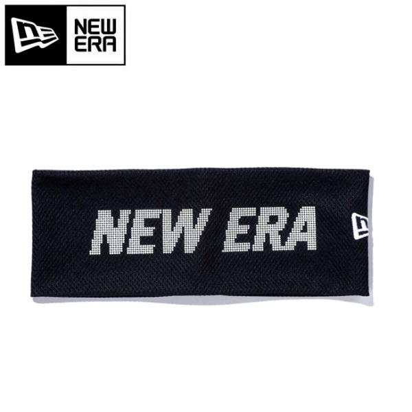 NEWERA ニューエラ ヘアバンドワードマーク ブラック 13772525 【ヘッドバンド/スポーツ/吸汗/速乾/ストレッチ】【メール便・代引不可】