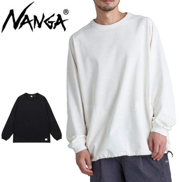 NANGA ナンガ ECO HYBRID OVERSIZED L/S TEE エコハイブリッドオーバーサイズドロングスリーブティー  【長袖/Tシャツ/ロンT/トップス】