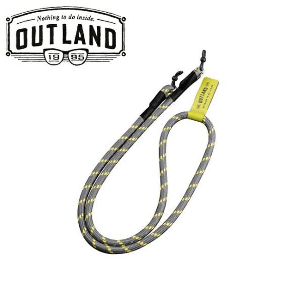 OUTLAND アウトランド FLOATING CODE フローティングコード Gray×Lime OL-AG09 【 メガネ 眼鏡 ストラップ アウトドア 】【メール便・代引不可】