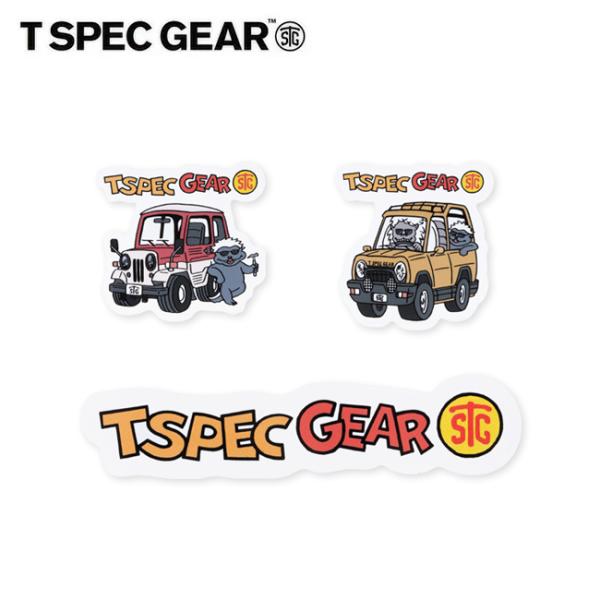 T SPEC GEAR ティースペックギア 4WDステッカーセット(3枚) T-S22001 【シール/カスタム/雑貨/アウトドア】【メール便・代引不可】