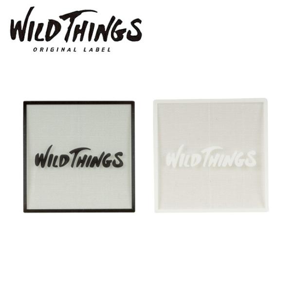 WILDTHINGS ワイルドシングス SQUARE LOGO STICKER スクエアロゴステッカー 21261TA 【シール/カスタム】【メール便・代引不可】