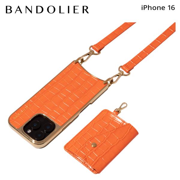 【セレブ愛用者急上昇中のiPhone専用アクセサリーブランド BANDOLIER】オレンジ色のレザーはカジュアルな印象ですが、本革やクローム仕様など素材の高級感が際立ちます。マグセーフ対応で機能性の高さも人気です。■ブランド名 / 商品名B...