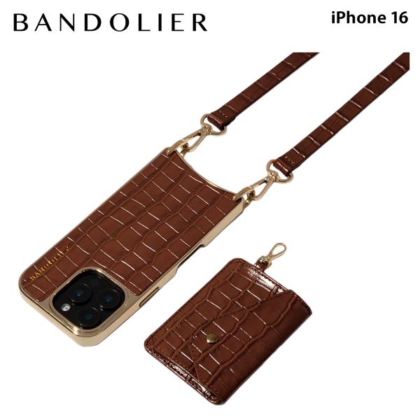 【セレブ愛用者急上昇中のiPhone専用アクセサリーブランド BANDOLIER】高級感のあるクロコダイル仕様のレザーにクローム素材のフレームが頑丈さと上品な輝きを与えます。マグセーフにも対応しており機能性の高さも人気です。■ブランド名 /...