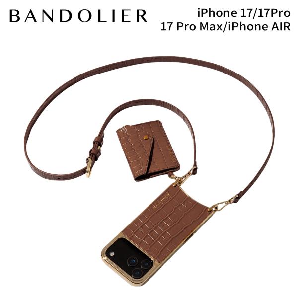 【セレブ愛用者急上昇中のiPhone専用アクセサリーブランド BANDOLIER】高級感のあるクロコダイル仕様のレザーにクローム素材のフレームが頑丈さと上品な輝きを与えます。マグセーフにも対応しており機能性の高さも人気です。■ブランド名 /...