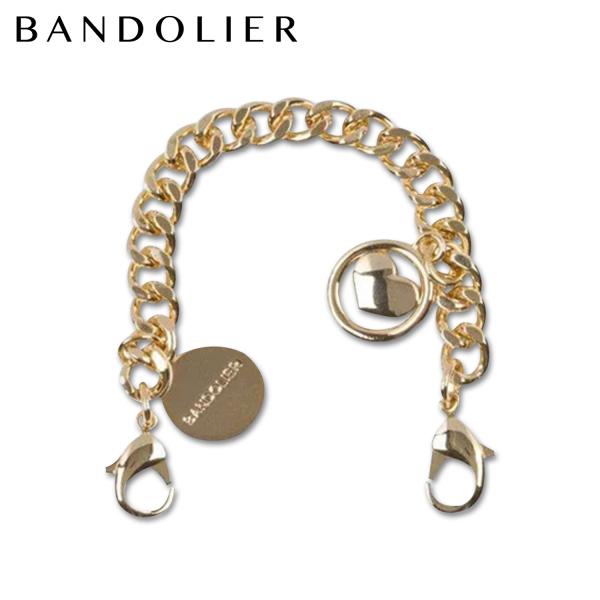 【セレブ愛用者急上昇中のiPhone専用アクセサリーブランド BANDOLIER】ハートとブランドロゴの2つのチャームがついたチェーンストラップ。ブレスレット感覚でiPhoneを身軽に持ち運ぶことができます。スマホケースだけではなく、ポーチ...