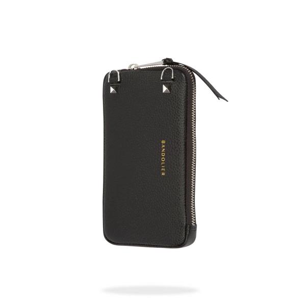 【お好きなケースと組み合わせ自由な大きめポーチ：エキスパンデッド ポーチ(ブラックシルバー)】iPhoneケースと一緒に使用可能で、従来のポーチよりもマチが広くなり、収容量が大幅に増えたシンプルデザインのポーチです。普段のお出かけは鍵やリッ...