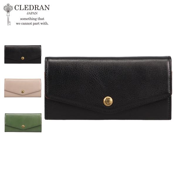 【革のバッグを、もっと身近に使いやすいように提供したいという考えでスタートしたブランド CLEDRAN】がま口のようなデザインのギャルソンウォレットです。特徴的なフラップ部分のアンティーク風のボタンがクラシカルな雰囲気を演出します。開口部が...