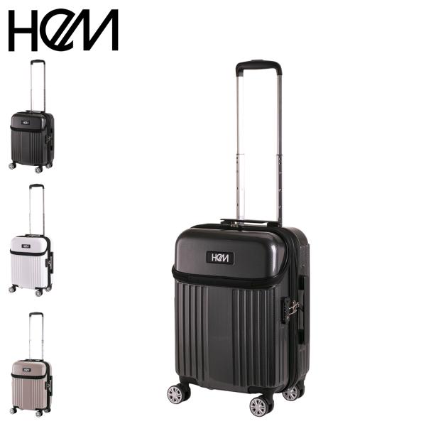 HeMのマチ拡張式トップオープンタイプキャリーケースが入荷。上部が開くことにより、小物収納にアクセスしやすくなっています。マチ拡張機能が付いているので、荷物が増えても安心です。機内持ち込みサイズに対応しており、ビジネスや旅行など幅広いシーン...