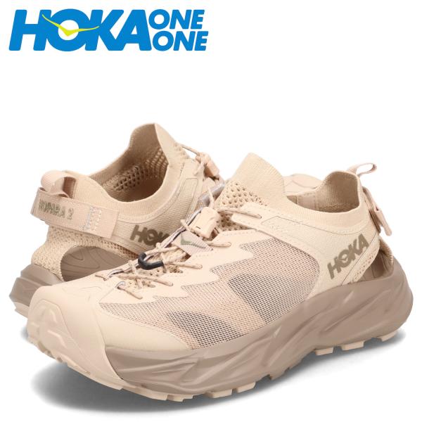 【厚いミッドソールで柔らかいクッショニングと軽さを感じられるブランド HOKA ONEONE】サンダルのような快適性、ハイキングシューズのような機能性。水陸両用のマウンテンサンダル、HOPARA 2（ホパラ2）。泥、土、岩の上を楽々と進めま...