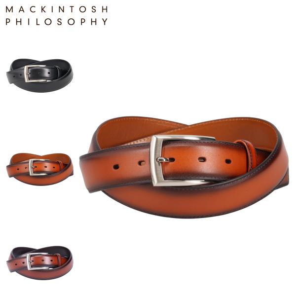 爆買【英国を代表するアウターウエアーブランドとして本物志向の人々に愛され続けるマッキントッシュ。そのセカンドラインとして誕生したマッキントッシュフィロソフィー。】革靴に合うようにアンティーク加工に仕上げたベルトです。雰囲気もよくスーツスタイ...