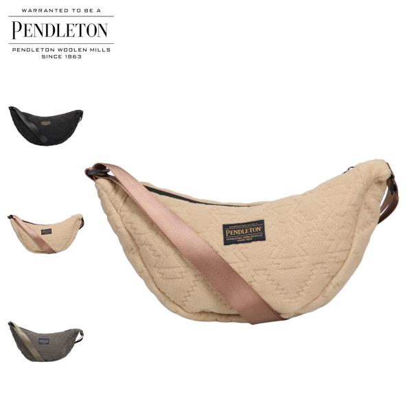 【アメリカの人々が「アメリカの良心」と賛辞を贈るブランド PENDLETON】ペンドルトンのフリースシリーズから持ち運びに便利なボディバッグ。キルティングの柔らかい素材で斜め掛けした時も身体にフィットしやすいシンプルなデザインはユニセックス...
