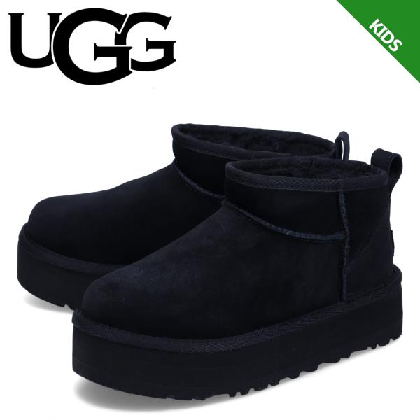 【ビーチスタイルからラグジュアリーまで世界中が認めるブランド UGG】uggの中でも人気のクラシックウルトラミニプラットフォームにキッズサイズが登場。柔らかいUGGplushウールブレンドの裏地と柔らかいスエードが足を優しく包み込み、履き心...