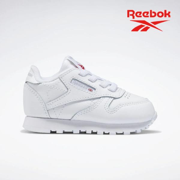 REEBOKリーボックCLASSIC LEATHERクラシック レザーFOOTWEAR WHITE(フットウェアホワイト)100001398小さなスタープレイヤーに捧げる、クラシックなレザーシューズ本格派リーボックスタイルに年齢制限はない。...