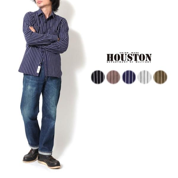 【商品説明】HOUSTON秋冬の定番アイテム【ビエラシャツシリーズ】ヘヴィーオンスなビエラ生地を使用し、着込むほどに経年変化も楽しめる。トリプルステッチやユニオンチケットなどビンテージライクなディティールが満載。定番のストライプビエラシャツ...