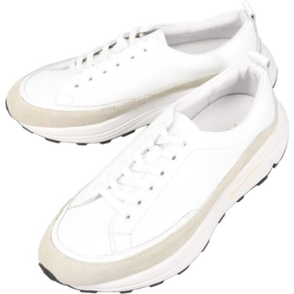 【商品説明】スポーツタイプのソールを採用した新モデル。アッパーはスムースレザーとスエードのコンビにする事で上品さを演出し、スタイリングの幅を広げます。ラスト(木型)はボリュームのあるソールとバランスの取れた、しなやかに足にフィットする独自の...