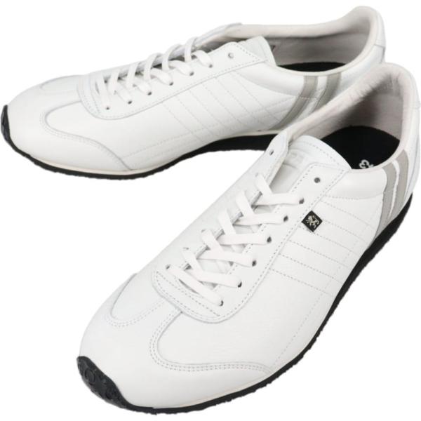 【商品説明】PAMIR譲りの端正なシルエットに、撥水という実用性をプラスした「PAMIR+」。革靴ライクな佇まいはそのままに、天候を気にせず履けるのが魅力です。雨の日もスマートに決まる、大人のための進化系レザースニーカー。アッパーには柔らか...