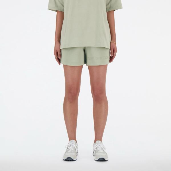 NB Essentialsクラシカルなヘリテージスタイルのショーツ。快適な着心地を実現するダンボールニットを使用。リニアロゴはトーナルカラーでスタイリッシュにデザイン。エブリディウエアからジムトレーニングまで、多様なシーンにフィット。【カテ...