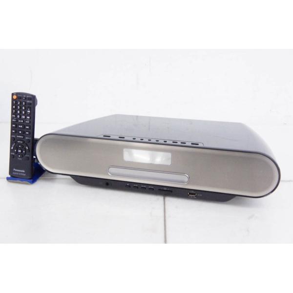 ●商品情報・高音質と設置性を両立したフラットホルンデザイン・お気に入りCD5枚を入れ替えずに楽しめる・メーカー／Panasonicパナソニック・型番／SC-RS55・年式／2016年製・内蔵メモリー／4GB・サイズ／幅450x高さ107x奥...