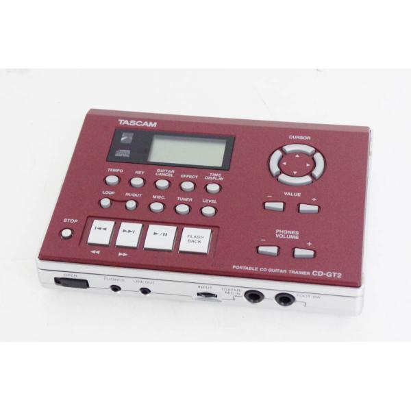 ●商品情報・ギター用CDトレーナー・ギターを直接接続して練習可能・メーカー／TASCAMタスカム・型番／CD-GT2・対応CDフォーマット／CD-DA（オーディオCD）・対応ディスク／12cm/8cm CD、CD-R、CD-RW・対応量子化...