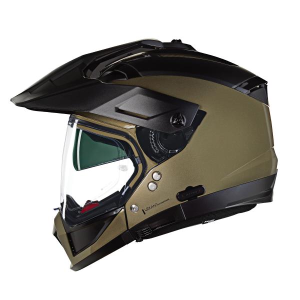 世界で初めて、チンガード脱着ヘルメットを作ったNOLAN社ならではのイノベーションモデル。アドベンチャータイプのクロスオーバーという、新しいヘルメットのカタチ。・カラー：CLASSICO NOBILE STONE/314・サイズ：L・アウタ...