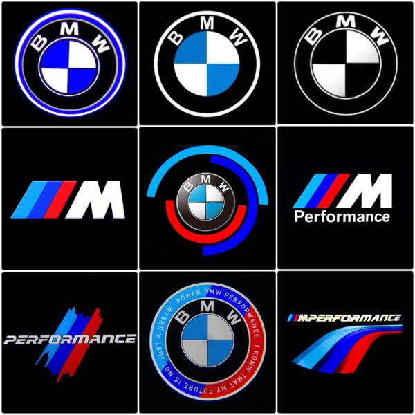 【商品説明】BMW用LEDロゴプロジェクター（左右2個セット）。ドアを開けると「///M Performance」の高精細ロゴが地面に投影され、夜間の乗降をスマートに演出。省電力・長寿命のLED採用で、純正カーテシランプと交換するだけの簡単...